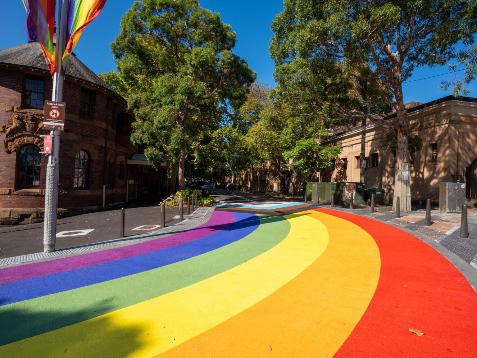New Sydney rainbow crossing unveiled at Taylor Square
